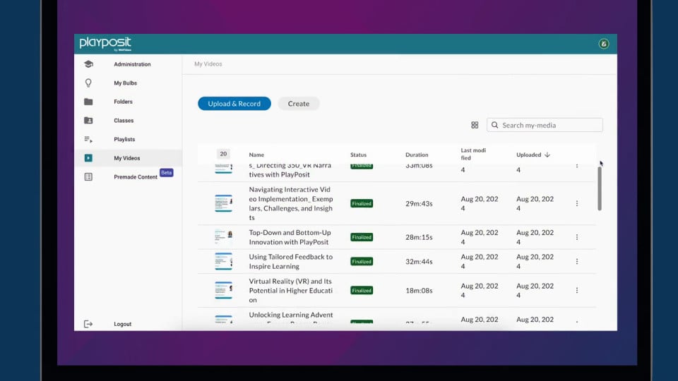 Video Hosting Tools for Educators & Trainers - PlayPosit by WeVideo