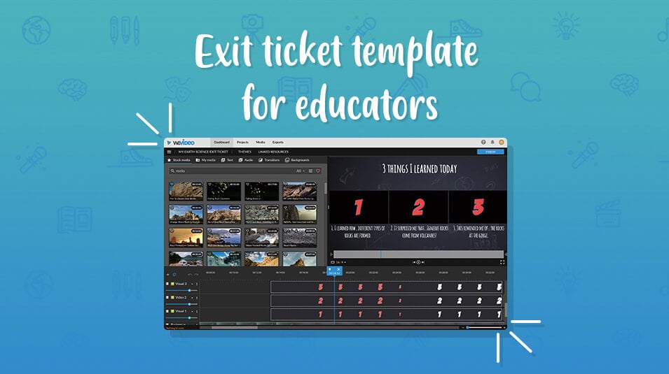 New! Exit ticket template for educators