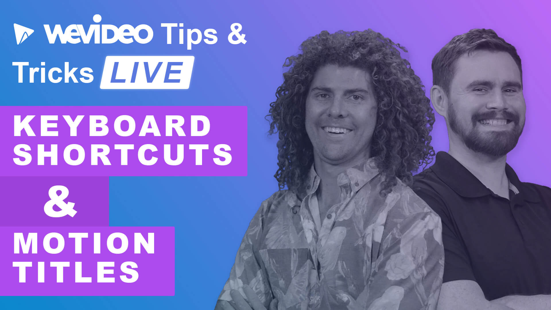 How to use keyboard shortcuts in WeVideo - WeVideo