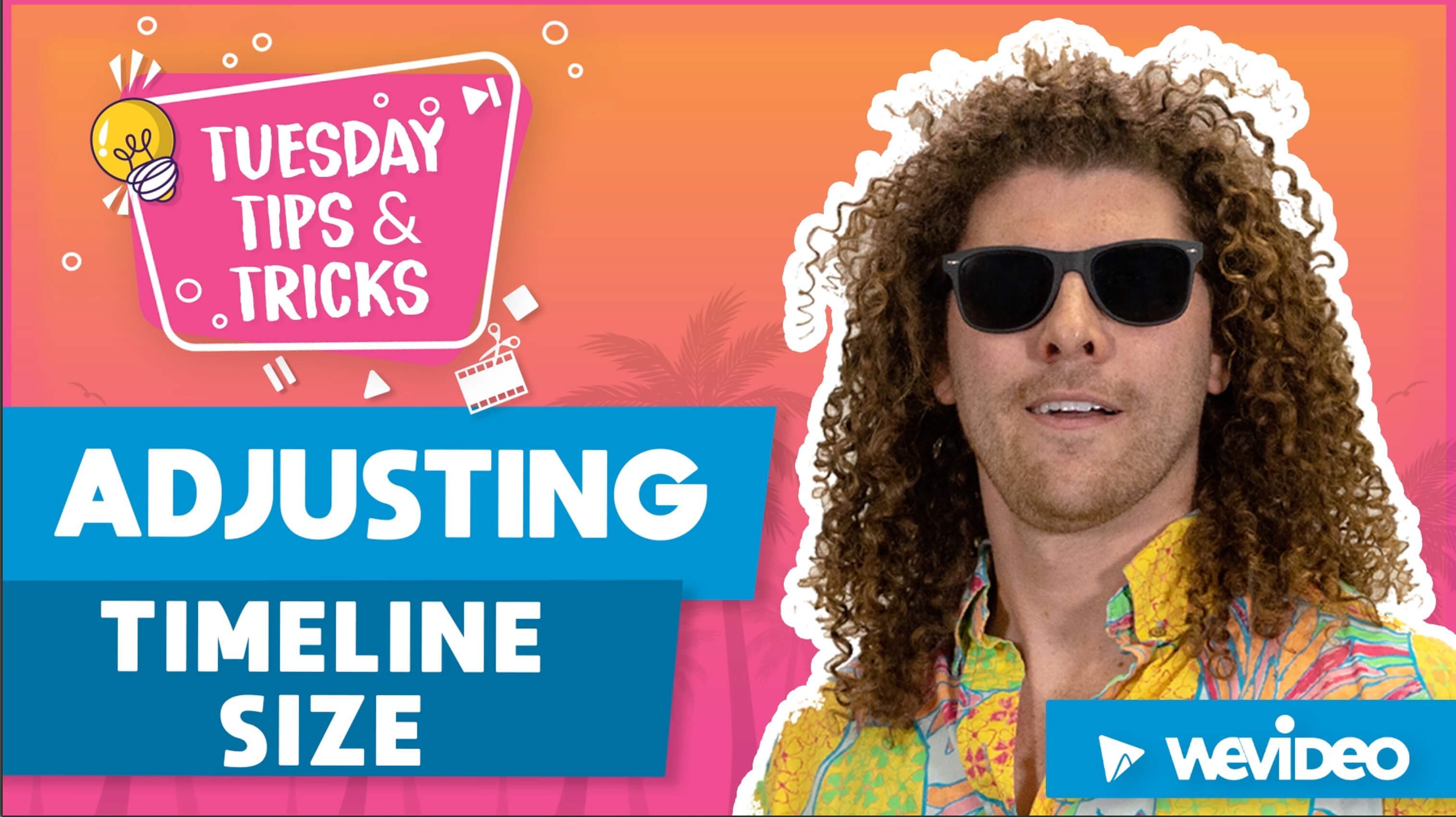 Adjusting video timeline size in WeVideo